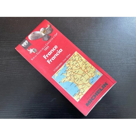 RÉÉDITION CARTE DE FRANCE MICHELIN 989 DE 1993